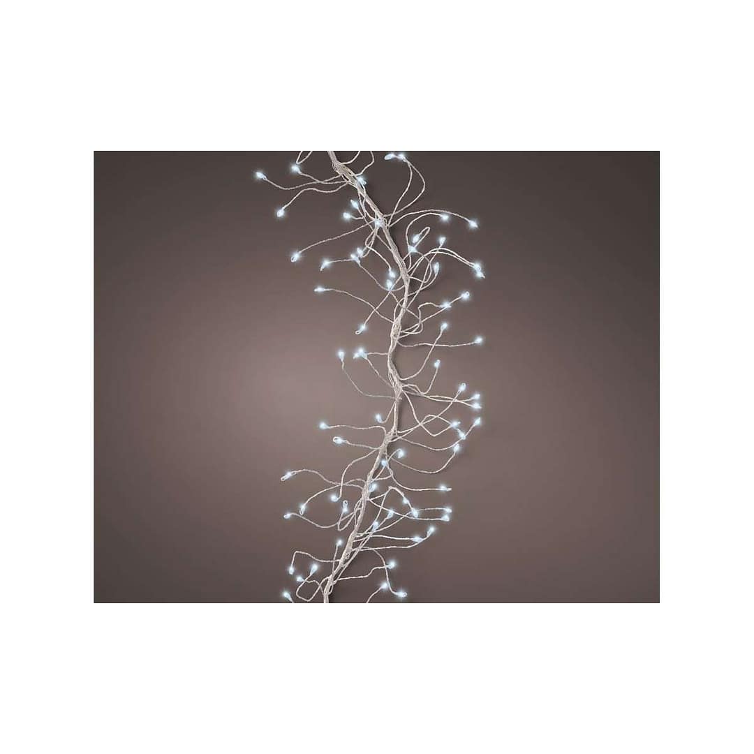 Guirlande Grappe Argent 960 Micro-Led "Compact" Blanc Froid | Santa’s ...