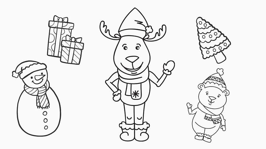 Coloriages de Noël gratuit à imprimer (PDF) | Santa's Valley